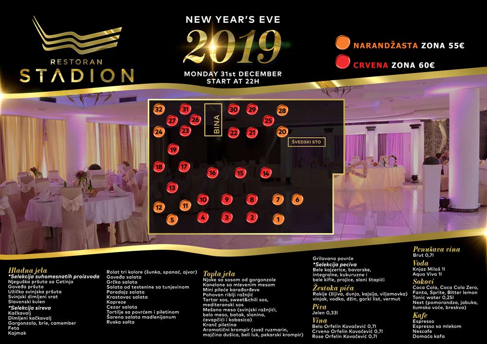Restoran Stadion Nova godina Beograd